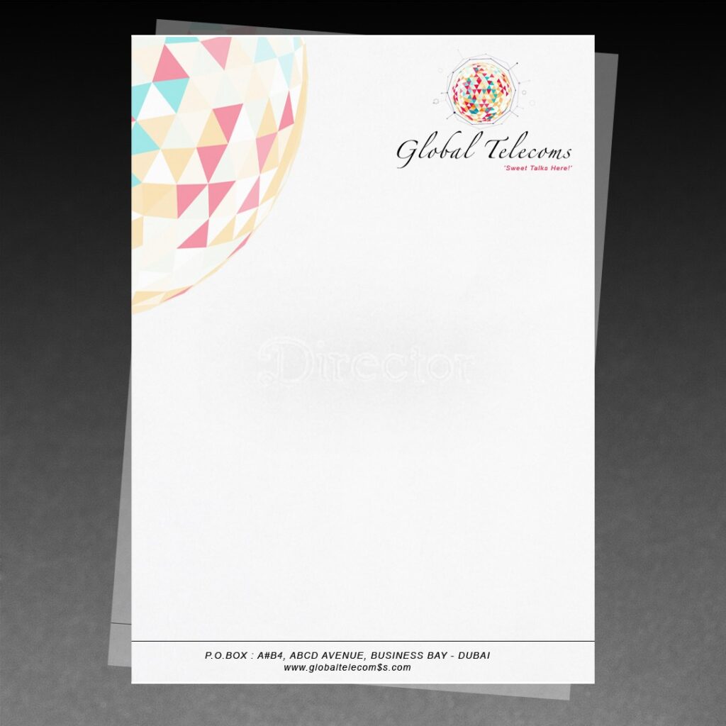 Custom Letterhead Printing In Dubai, UAE | Printx